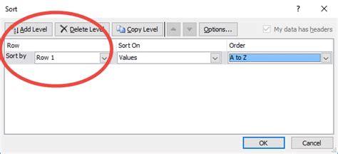 Sorting The Columns Instead Of The Rows • Online Excel Training