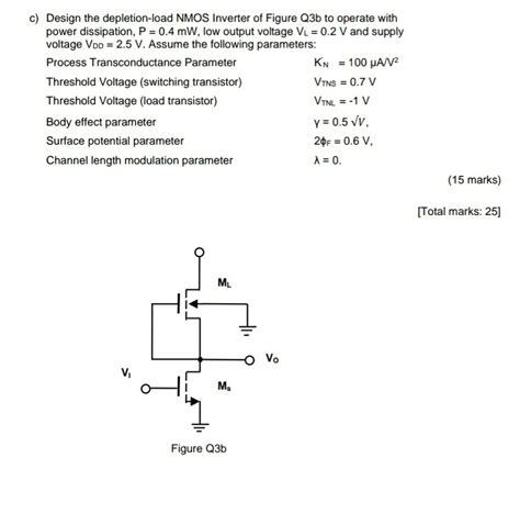 Solved Question 3 A Design The Resistive Load Based Nmos