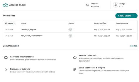 Create Sketch Or Thing Cloud Iot Arduino Forum