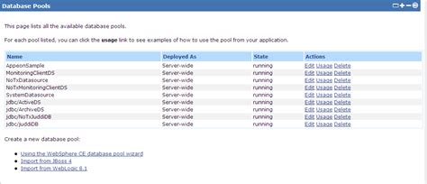 Setting Up Data Source For Websphere Appeon Server Configuration