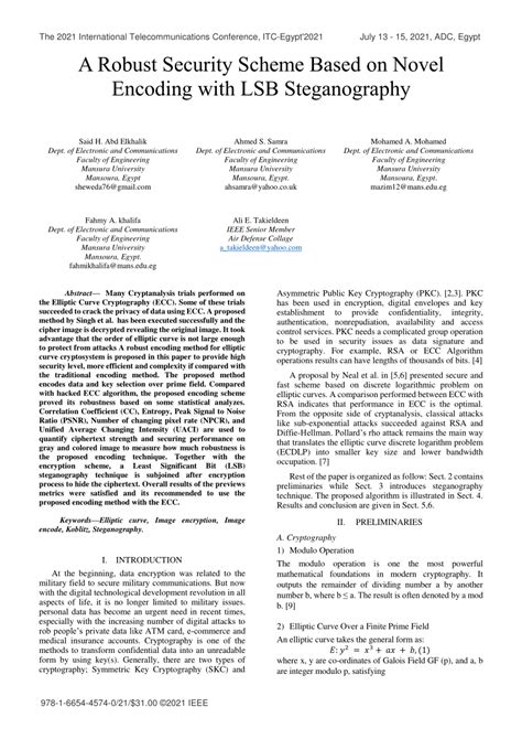 Pdf A Robust Security Scheme Based On Novel Encoding With Lsb Steganography