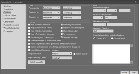 Enterprise Architect Document Generator Creates Report With