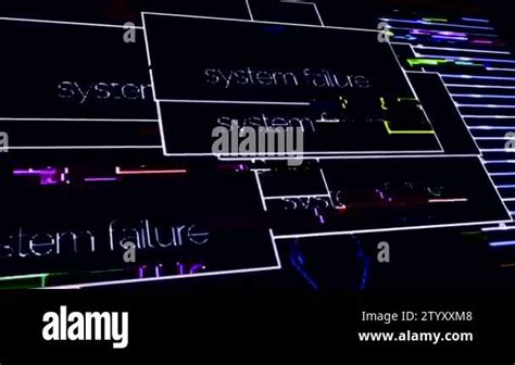 Abstract Animaion Of Warning Notifications All Over The Screen With