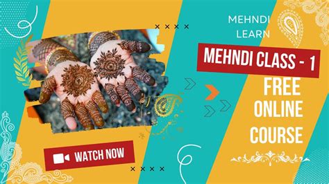Mehndi Class 1 Learn Mehndi In 30 Days A Free Class For Beginners Youtube