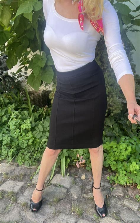 Edler Sexy Pencil Skirt Bleistift Rock Grs36 Jlindeberg Schwarz 65