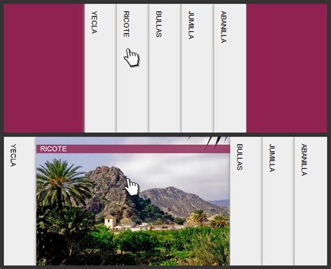 Menú O Galería De Imágenes Con Efecto Acordeón Horizontal Rwd Y Sólo Con Css Oloblogger