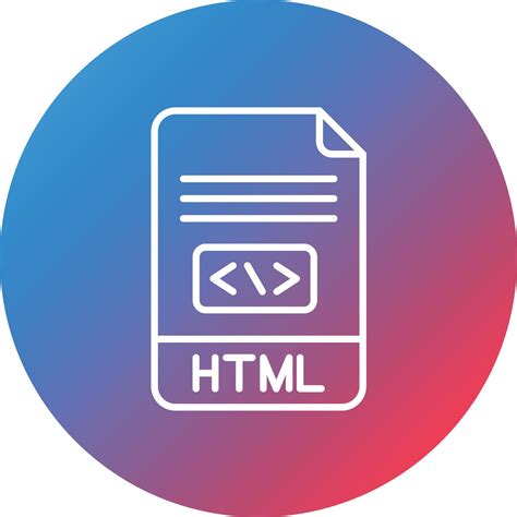 Html Line Gradient Circle Background Icon 16809050 Vector Art At Vecteezy