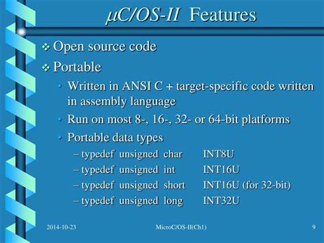 Ppt Microc Os Ii The Real Time Kernel Prof Sung Jo Kim School Of