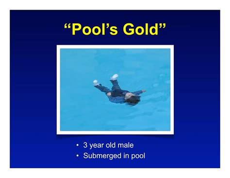 Dissecting The Medical Issues In Pediatric Drowning Pdf First Aid