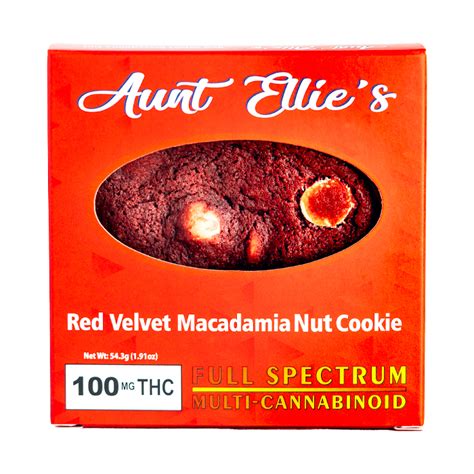 Red Velvet Macadamia Cookie 100mg With Each Velvety Bite Reveals