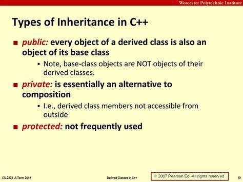 Derived Classes In C Professor Hugh C Lauer Cs 2303 System