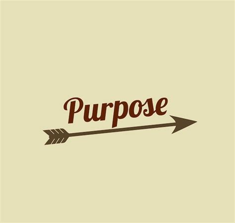 Premium Photo Text Purpose With Icon Arrow On A White Cream Background
