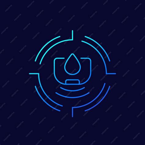 Premium Vector Humidity Sensor Icon Line Design