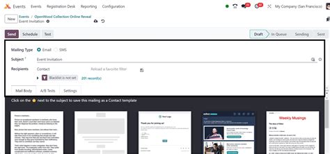 how to invite your targeted participants for an event in odoo 17 event app