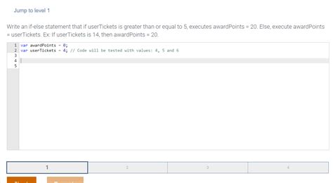 Solved Jump To Level 1 Write An If Else Statement That If