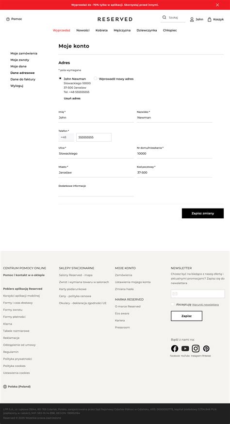 Reserveds Address Book 222 Of 385 Address Book Examples Baymard