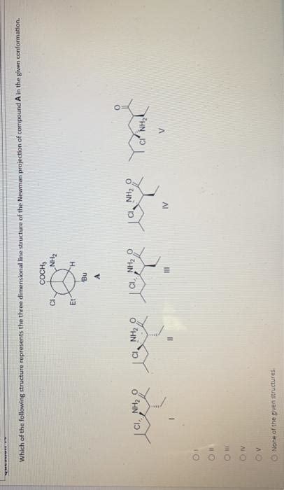 solved which of the following structure represents the three