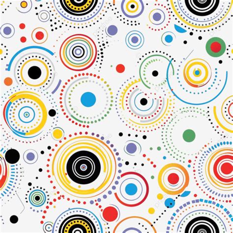 Patrón De Puntos Y Líneas Circulares De Colores Modernos Png Dibujos Geométrico Geometría