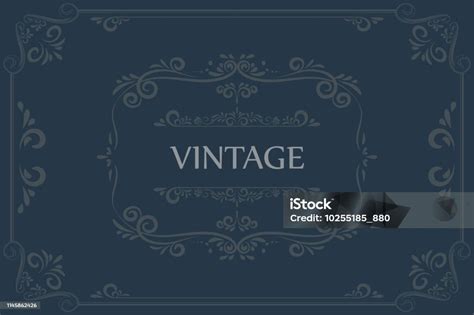 빈티지 장식 인사말 카드 벡터 템플릿과 레트로 초대장 디자인 배경 및 프레임 결혼식에 사용할 수 있는 장식 프레임 A4 디자인 페이지 0명에 대한 스톡 벡터 아트 및 기타