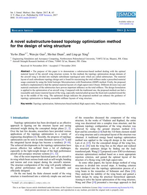 Pdf A Novel Substructure Based Topology Optimization Method For The