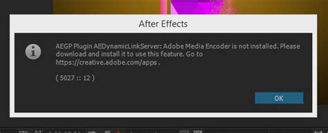 exporting to adobe media encoder from adobe after effects art