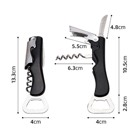 Badu Bg Ръчен бар Отварачка за бутилка бира от неръждаема стомана Запушалка за шампанско Вино