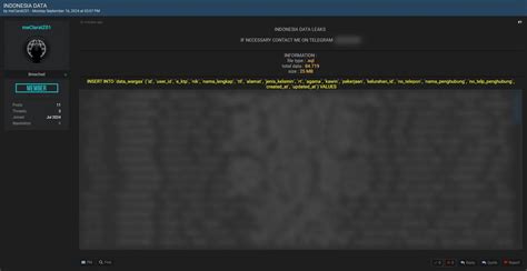 A Threat Actor Has Allegedly Leaked Indonesian Data