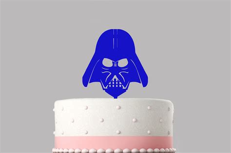 Birthday Cake Topper Darth Vader Star Wars Acrylic Cake Etsy