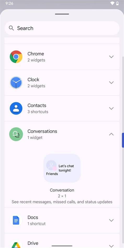 How To Use Conversation Widgets In Android Android Central
