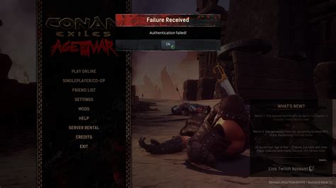 Authentication Failed On Steam Pc Bug Reports Funcom Forums