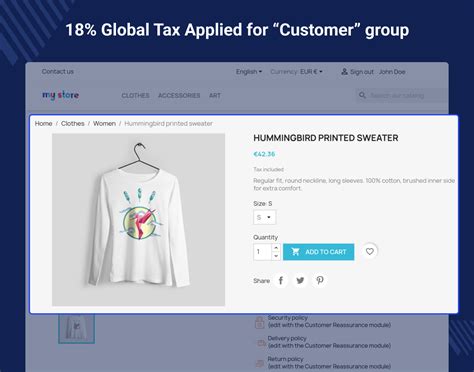 Prestashop Customer Group Wise Product Tax Webkul