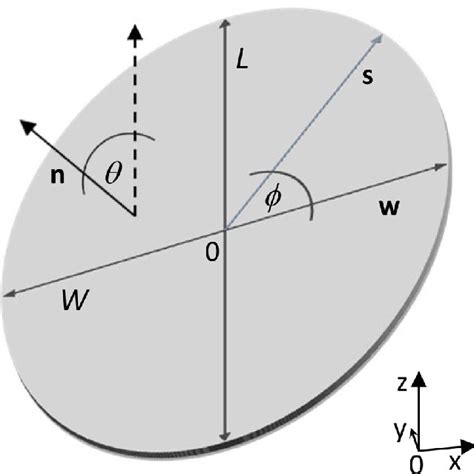 Plane Elliptical Leaf In A X Y Cartesian Coordinate System With Download Scientific Diagram