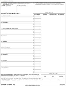 DD Form Request For Reference DD Forms