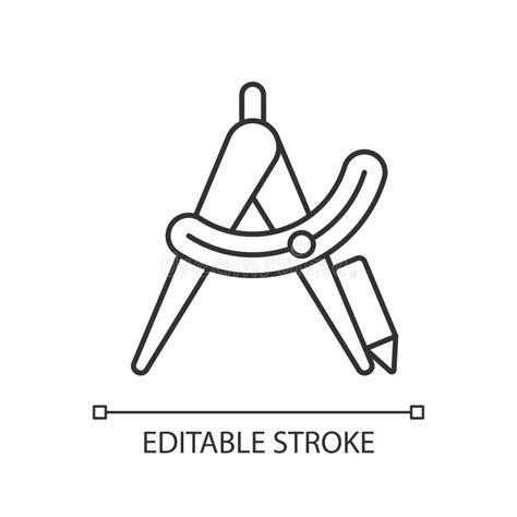 Drafting Linear Style Sign For Mobile Concept And Web Design Stock Vector Illustration Of