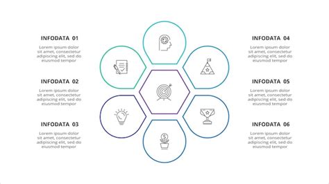 Concepto creativo para infografía con opciones de pasos partes o procesos visualización de
