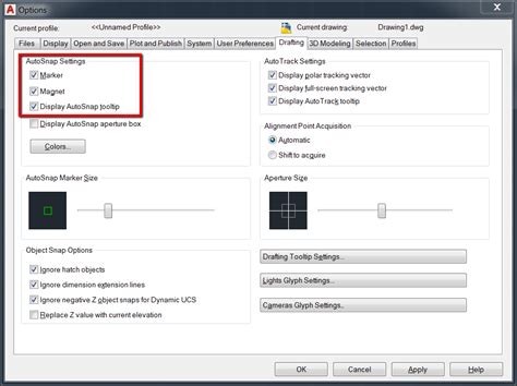 osnap object snap does not work in autocad