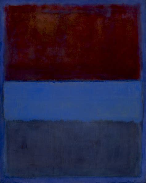 Mark Rothkono 61 Rust And Blue1953 Moca The Museum Of Contemporary