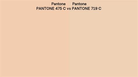 Pantone 475 C Vs Pantone 719 C Side By Side Comparison