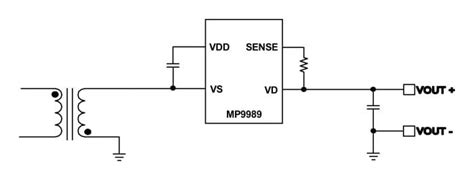 Ccm Dcm Flyback Ideal Diode With Integrated 100v 10mΩ Fet And No Need For Auxiliary Winding