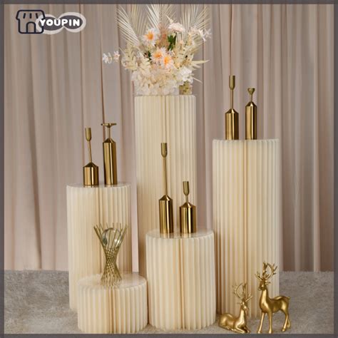 Wedding Folding Column Dessert Table Paper Roman Column Folding Column