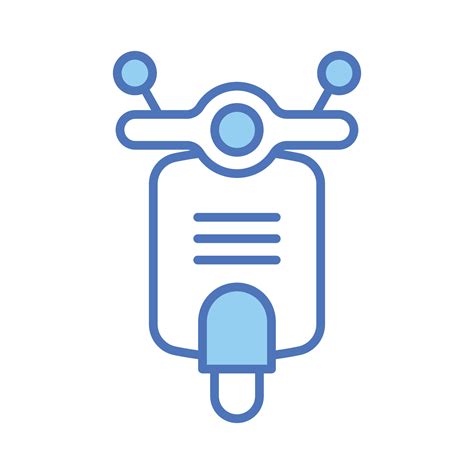 Scooter Vector Design In Editable Style Two Wheeled Motor Vehicle