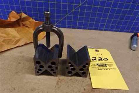 Set Of Machinist V Blocks And Clamp Proxibid