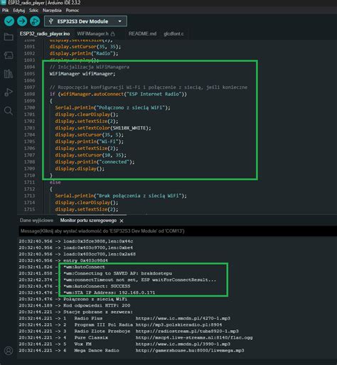 internet radio and audio file player on esp32 s3 3