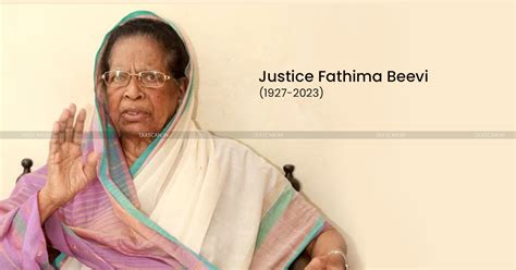 Justice M Fathima Beevi First Female Supreme Court Judge Passes Away