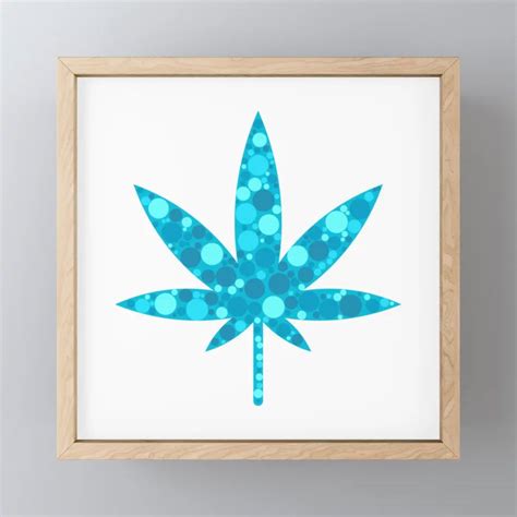 Blue Circles Cannabis Leaf On Behance