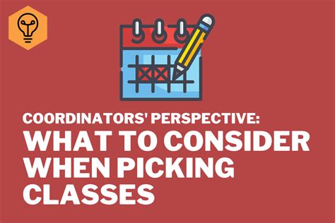 Coordinators Perspective What To Consider When Picking Classes Guts