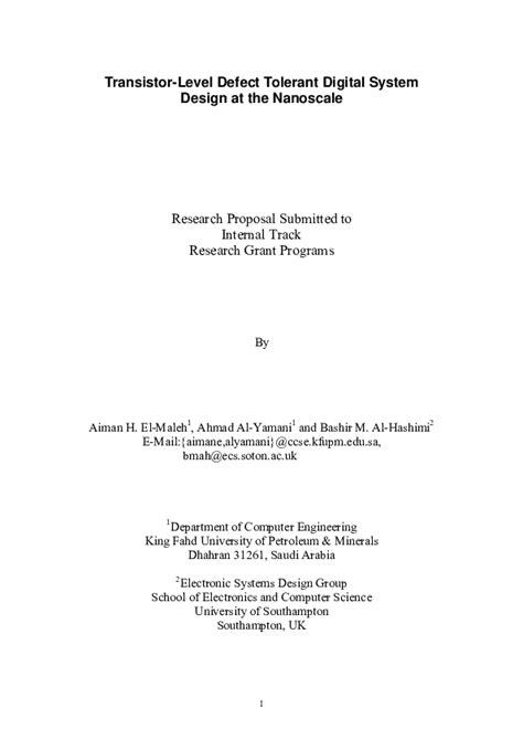 pdf transistor level defect tolerant digital system design at the