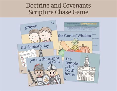 Doctrine And Covenants Scripture Chase Game Lds Primary Game