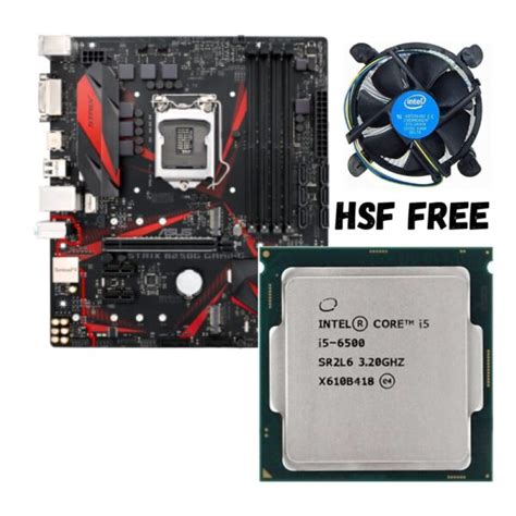I5 6500 6th Gen Motherboard Processor Asus Rog B250g Gaming