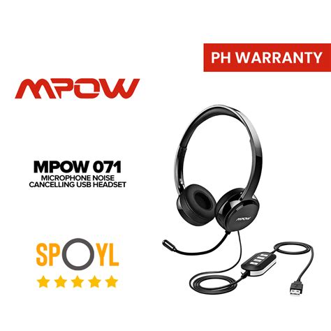 Mpow 071 Usb Headset 3 5mm Computer Headset With Microphone Noise